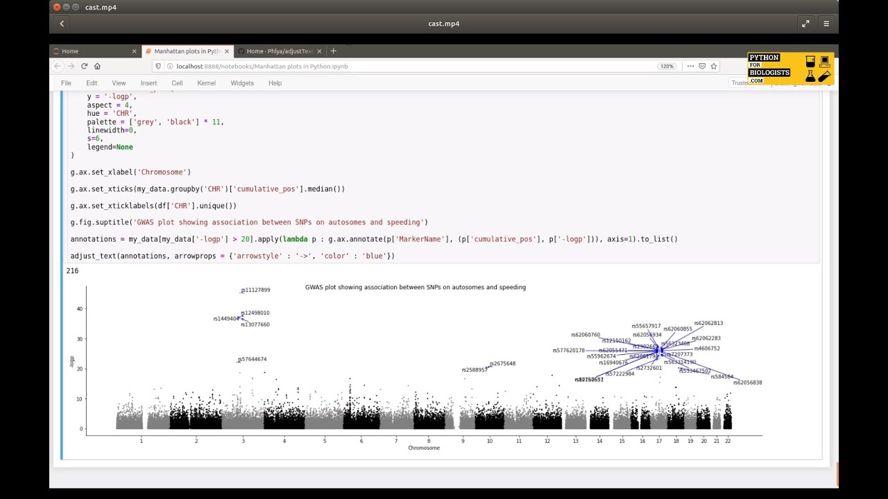 Making Manhattan plots in Python