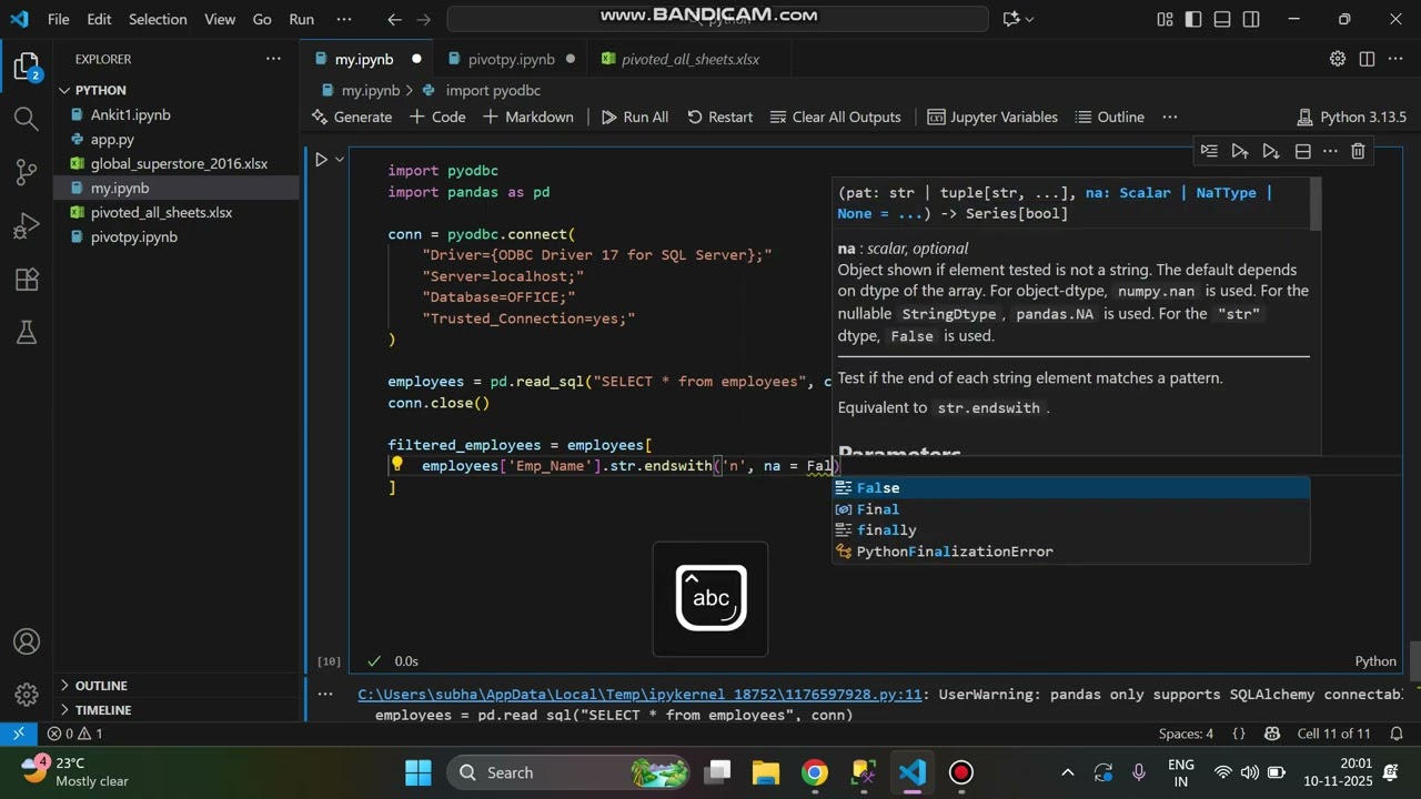 7) How to convert SQL query into #python #numpy #pandas