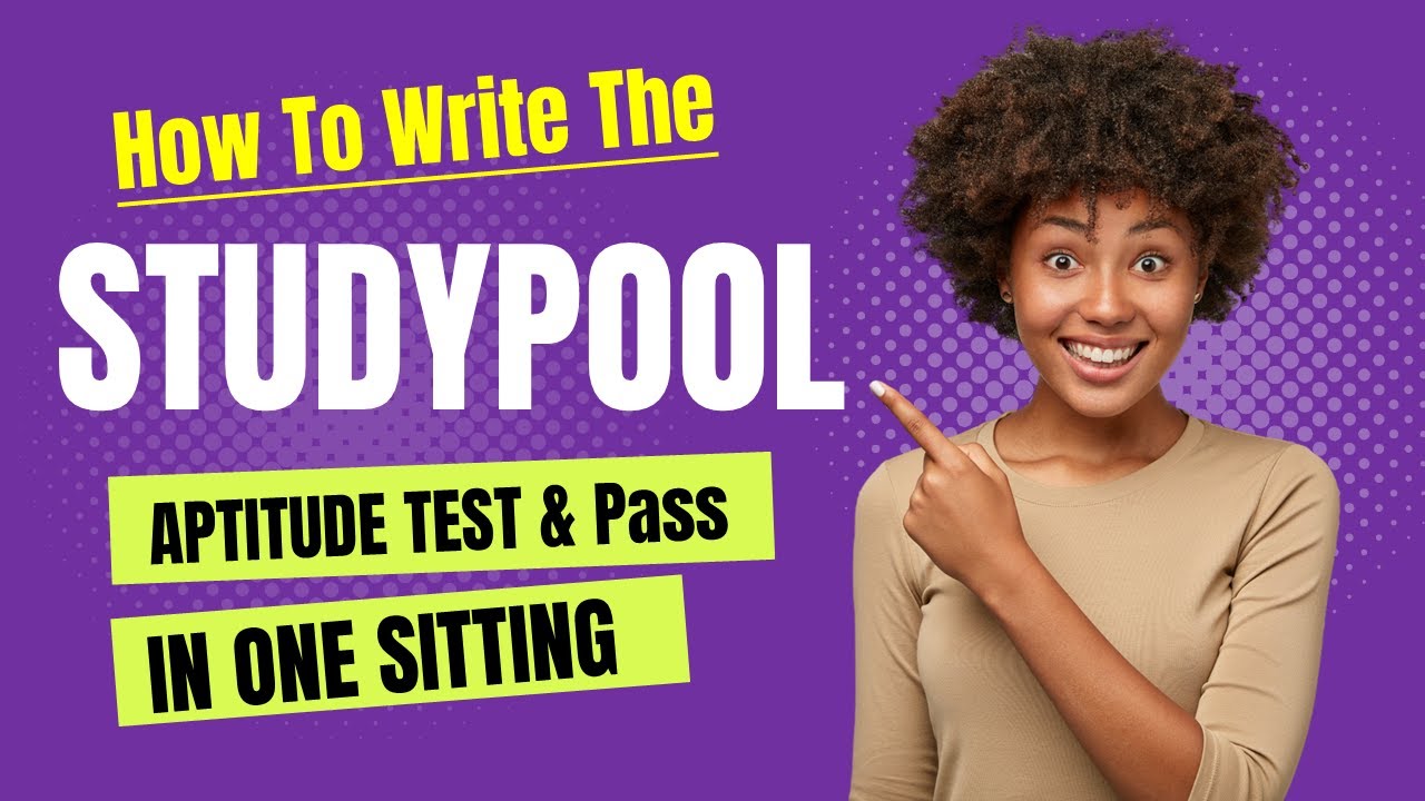 How To Write The Studypool Aptitude Test And Pass In One Sitting