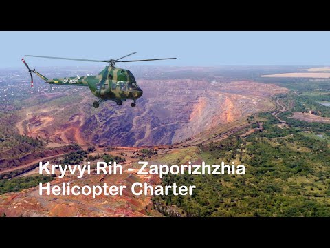 Kryvyi Rih - Zaporizhzhia Helicopter Charter by Helicopter Mi-2MSB