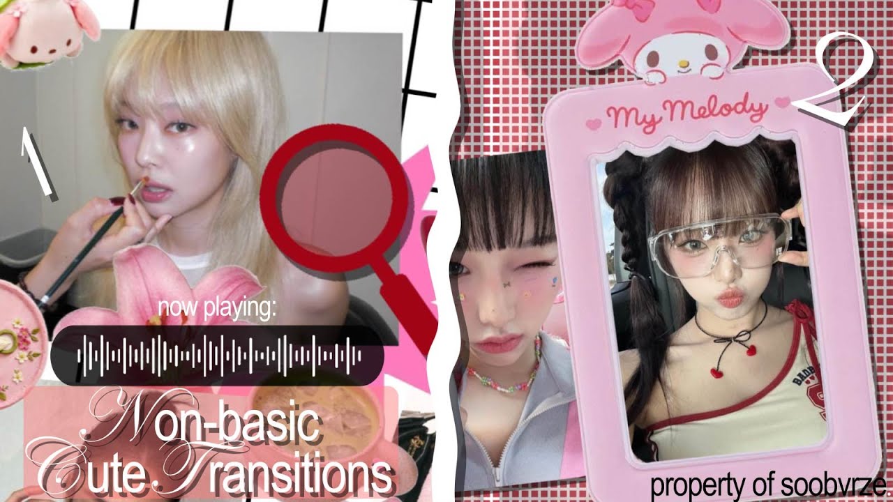 non-basic soft/cute transitions!! || after effects