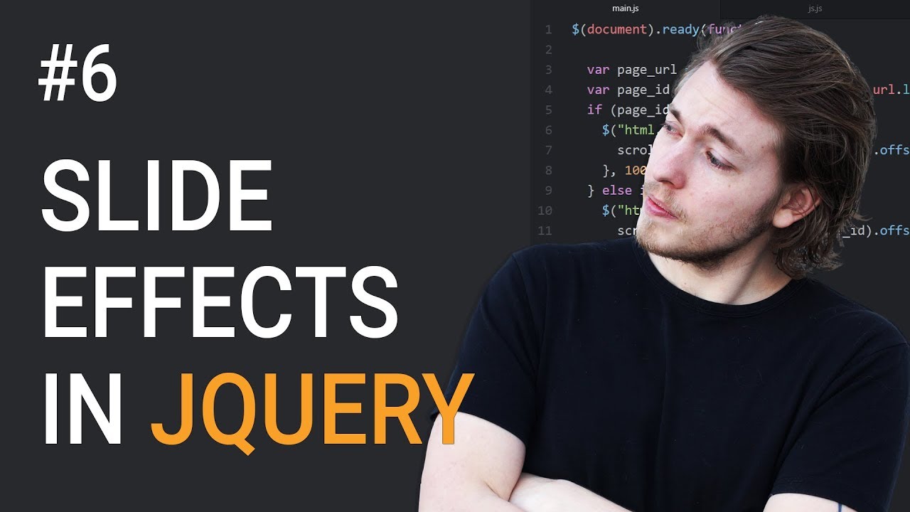 6: How to make slide effects in jQuery - Learn jQuery front-end programming