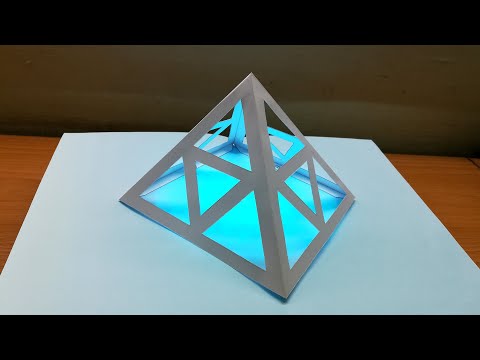 How to make pyramid｜Paper Craft｜Pop Up Card｜Kirigami｜Origami｜如何製作金字塔卡片 ...