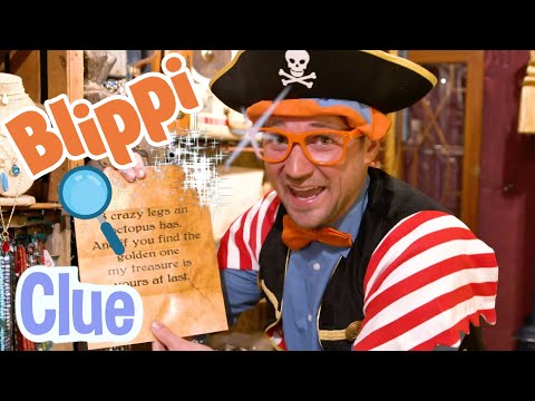 Blippi The Pirate Learns On A Treasure Hunt | Early Educational Videos For Kids