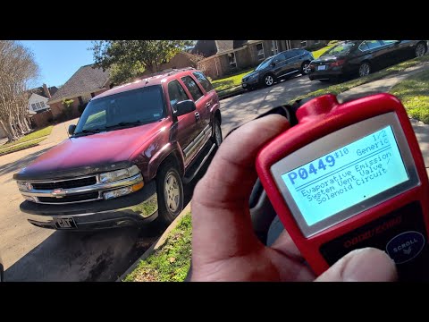 2000–2006 Chevy Tahoe or Suburban replacing the EVAP vent valve