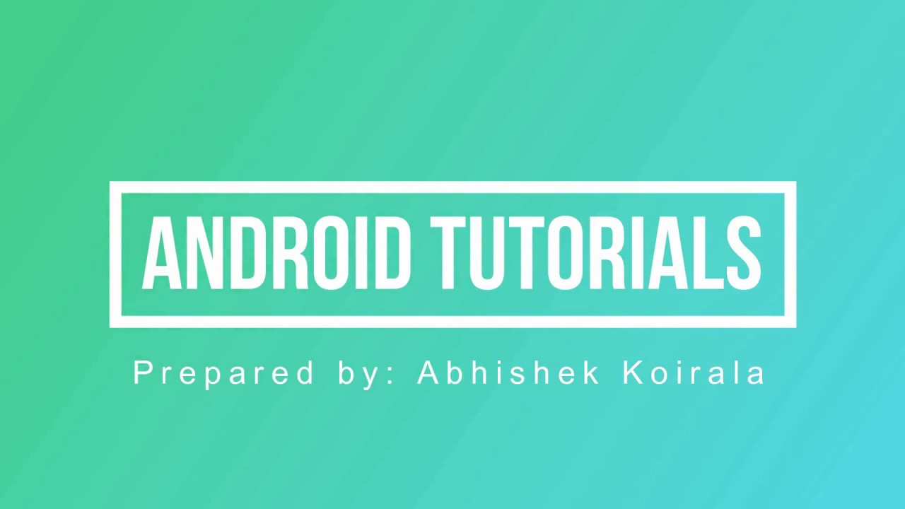 Android Development Tutorial - Building a Room Database App (Part 1 )
