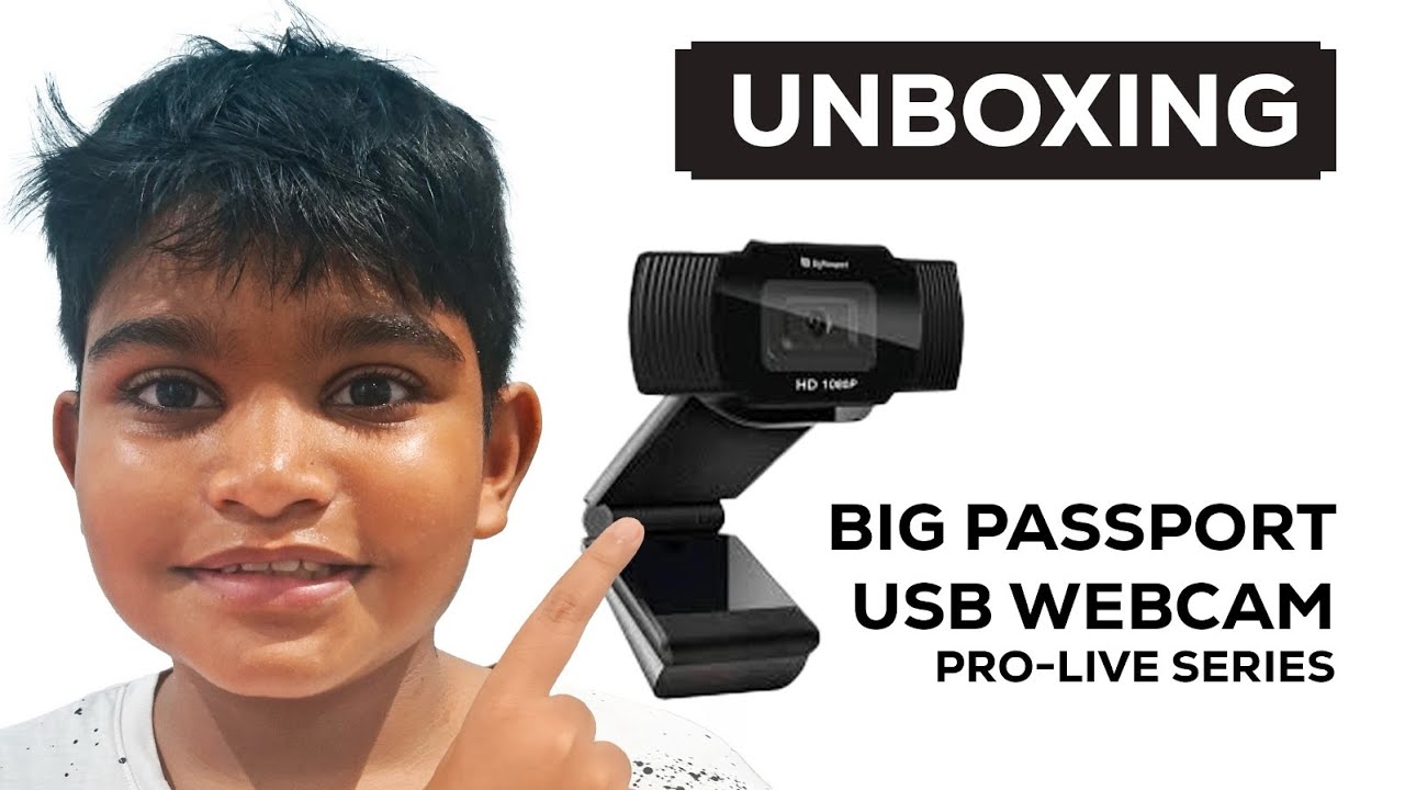 Unboxing Big Passport USB Webcam pro-live series!