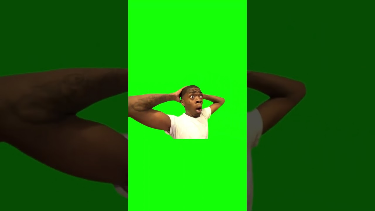 Shocked Face Meme - Original HD - Green Screen