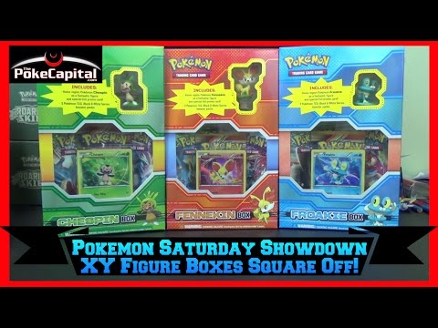 Pokemon Card Battle Opening Chespin Box vs Fennekin Box vs Froakie Box - Saturday Showdown