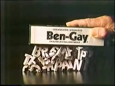 Ben-Gay Pain Reliever Commercial (1978)