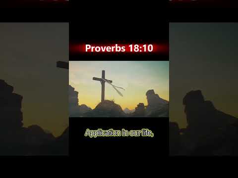 "Proverbs 18:10 – The Name of the Lord Is a Strong Tower" #gospelofhope #bibleverse #truth #god