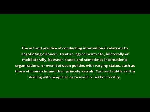 what is the meaning of diplomacy