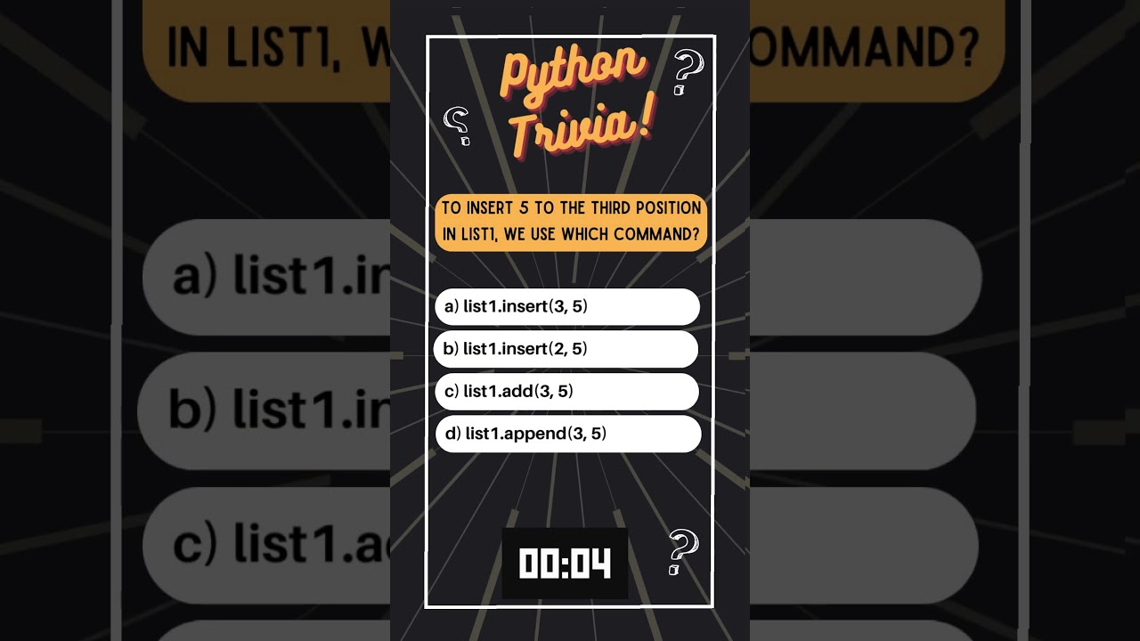 Python Trivia   List 16 #coding #python #techcommunity #shorts #trending #viral #datascience