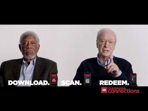 The cast of Going in Style knows how to download, scan and redeem with Cinemark Connections!