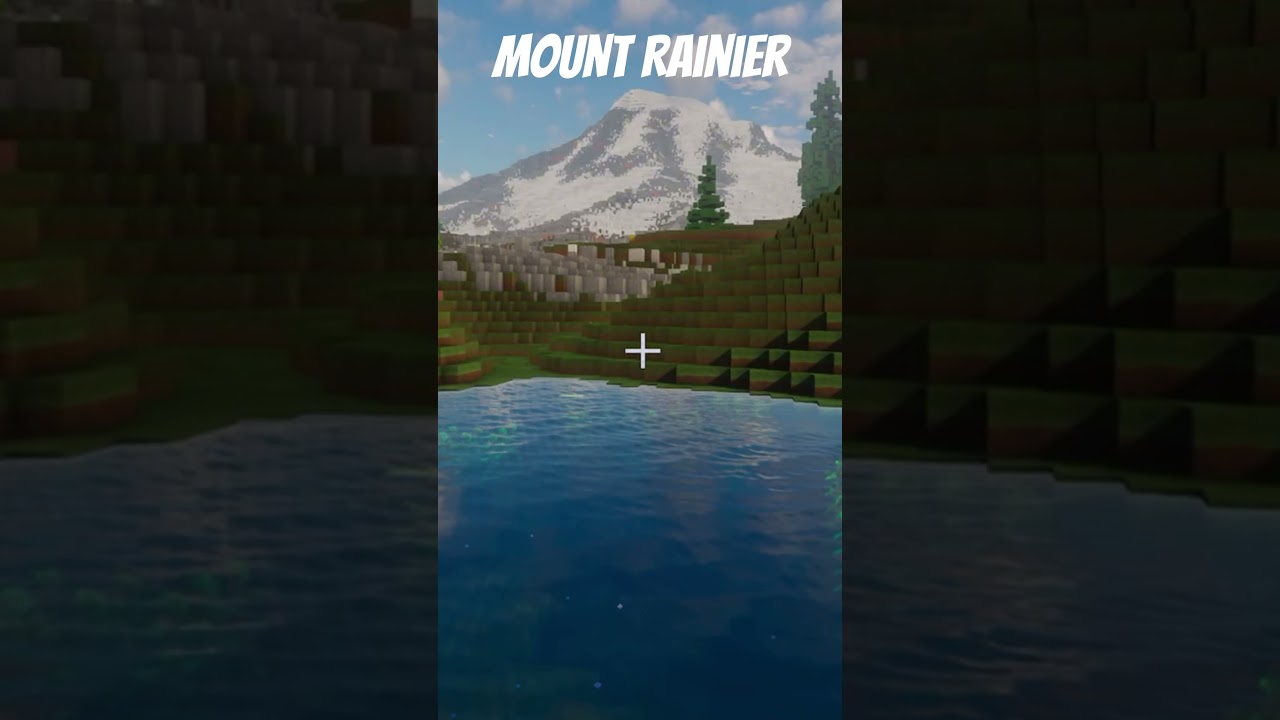Volcano Maps In Minecraft #minecraft #mtrainier #mthood #tahoma