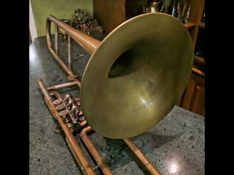 Vintage Valve Trombone Pink Brass Orpheus 1982 #90 Case | Reverb