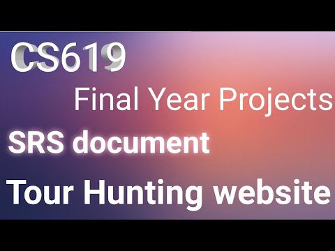 Tour Hunting website project SRS document