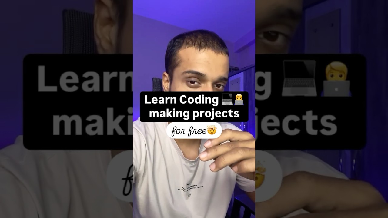 Learn coding by making projects use this github repo