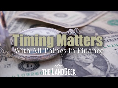 Timing Matters With All Things In Finance