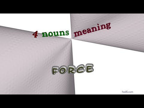 force - 8 nouns which are synonyms to force (sentence examples)