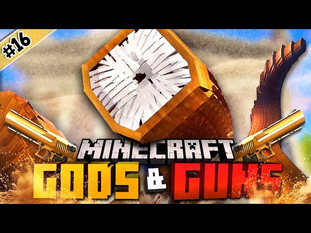 หนอนยักษ์ปรากฎกาย! เทพทะเลทราย Shai Hulud!? | Minecraft Gods and Guns ...