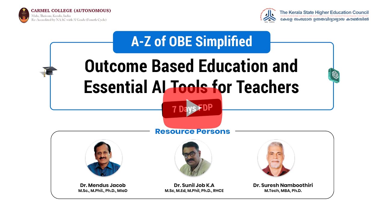 A-Z of OBE Simplified | Outcome Based Education and Essential AI Tools for Teachers | 7 Days FDP