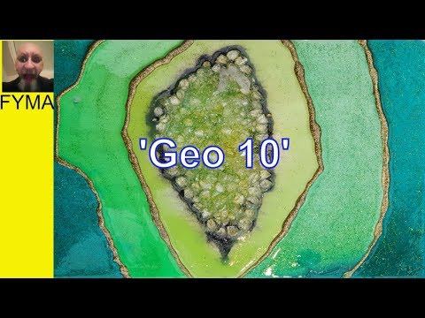 How To Make A Resin Geode 'Geo 10' with crystals by Stuart Wimbles