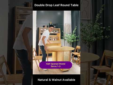 Double Drop Leaf Round Table #furniture #homedecor#diningtable