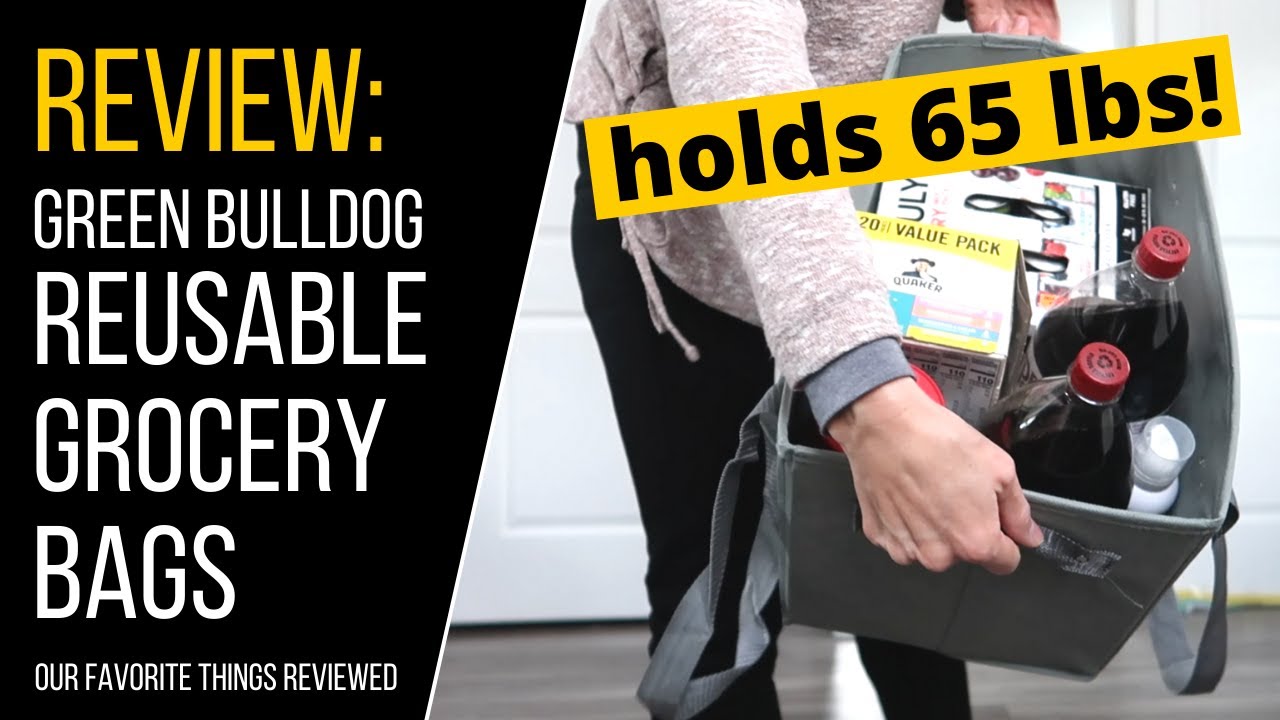 The BEST Reusable Grocery Bags EVER!! SO STRONG with sturdy bottom!