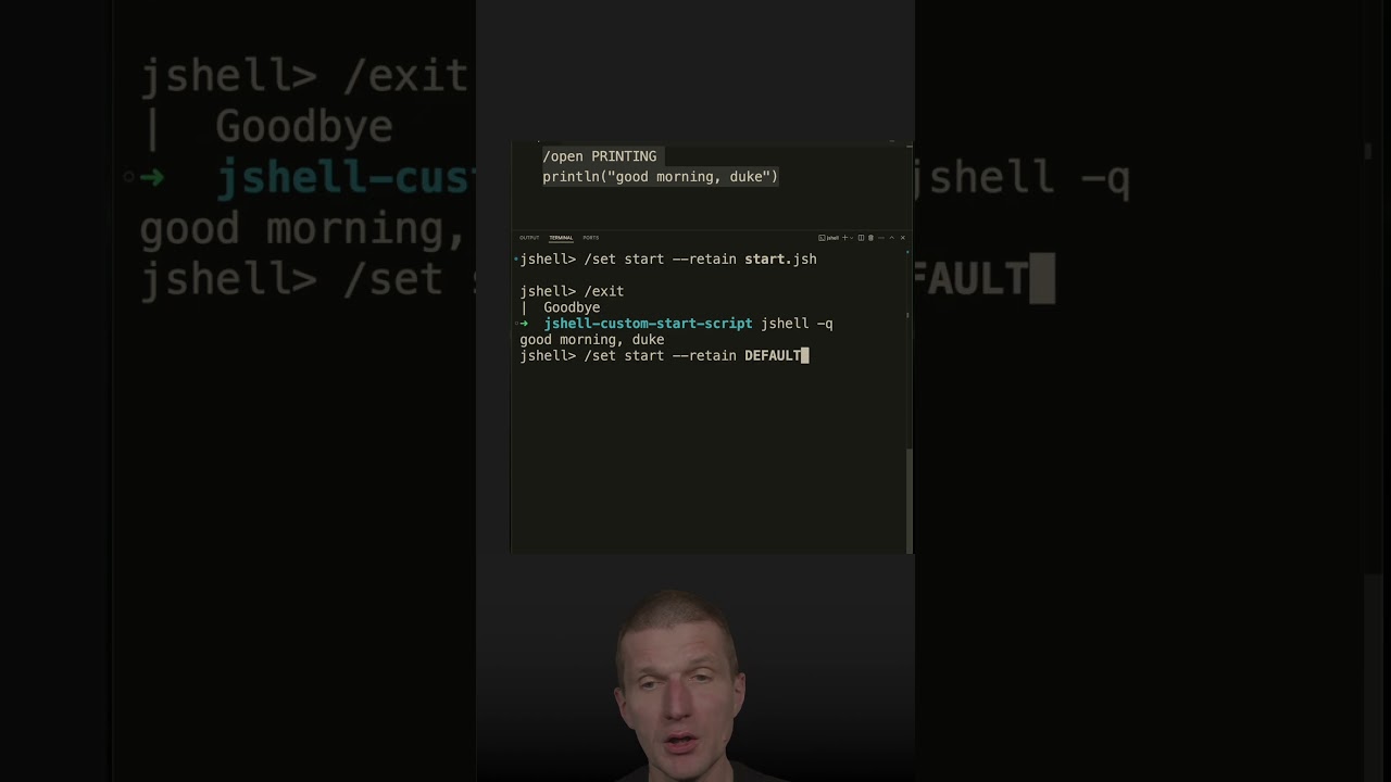 How to Delete / Reset the Welcome Script in JShell #java #shorts #coding #airhacks