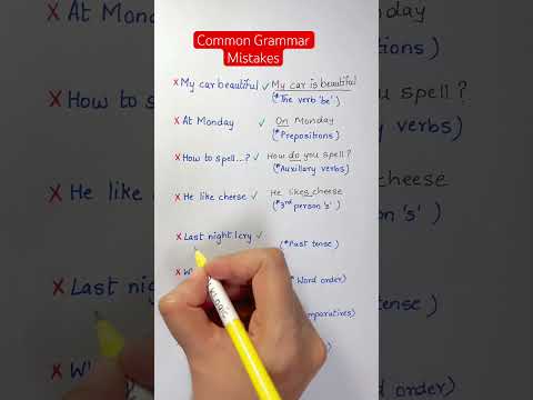 Common Grammar Mistakes in English