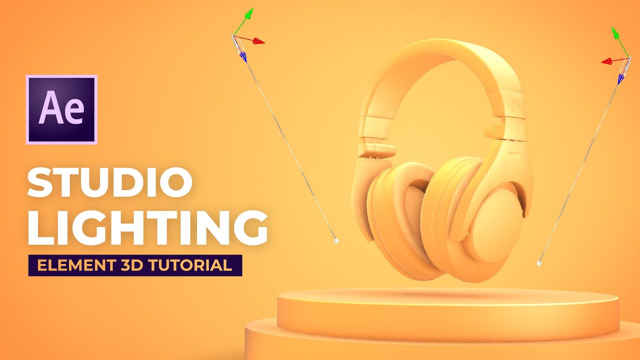 Studio Lighting Infinite Floor - After Effects Tutorial [Element 3D]
