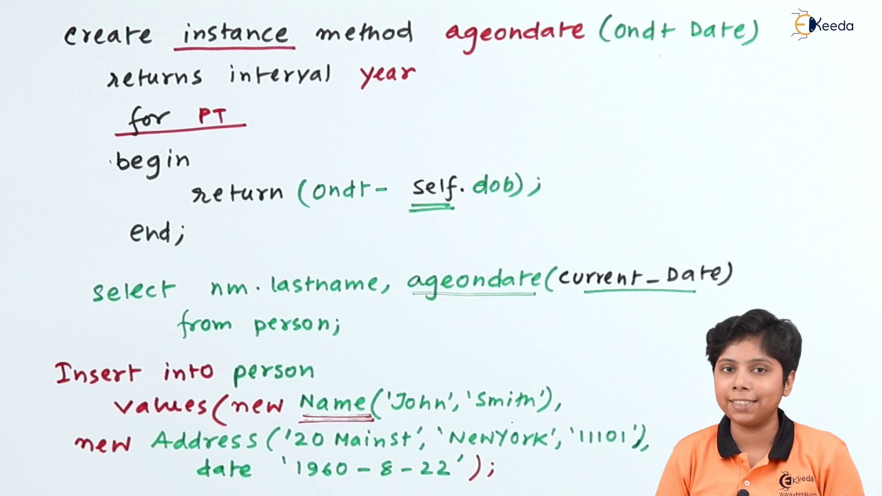 Structured Types & Inheritance in SQL - Object Based Databases - Database Management System