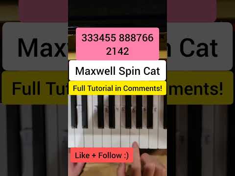 Maxwell Cat Meme Easy Piano Tutorial