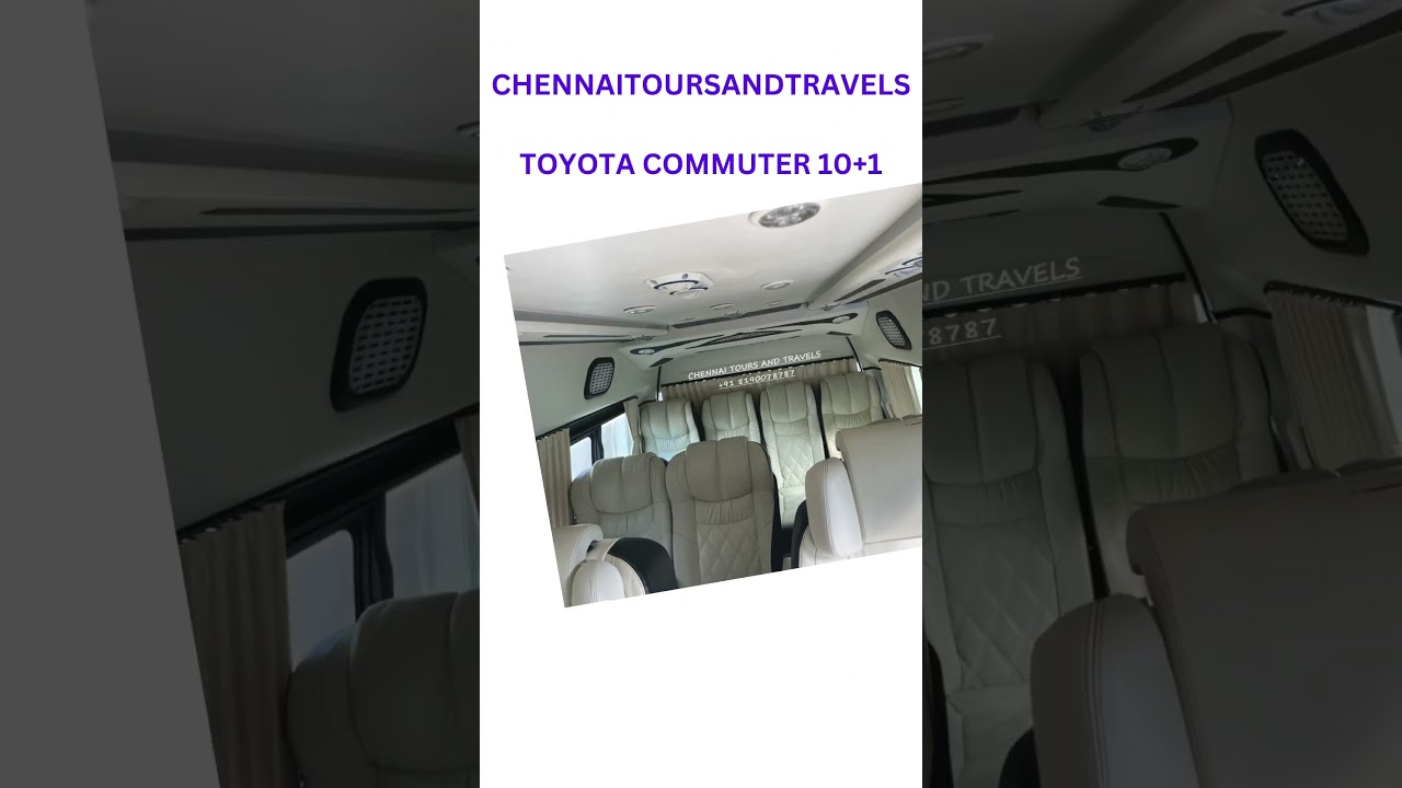 TOYOTA COMMUTER VAN RENTAL CHENNAI+91 7550148155 +91 9600272025 #carrental #travel
