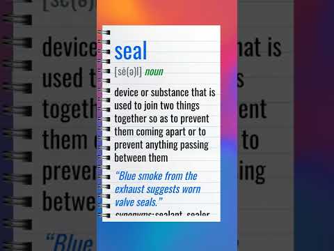 SEAL (C1 Advanced) Learn English Vocabulary