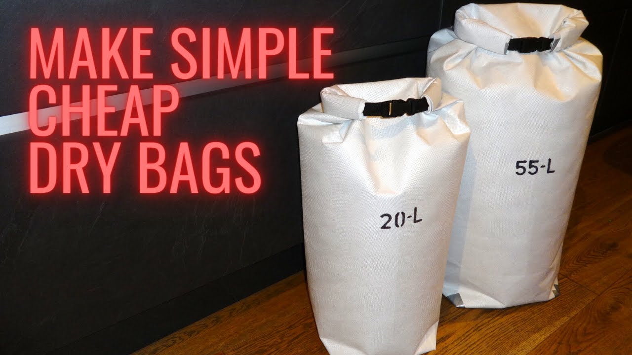 Easy to make, waterproof dry bags. No stitching; just cable ties, duct tape and super tough Tyvek.