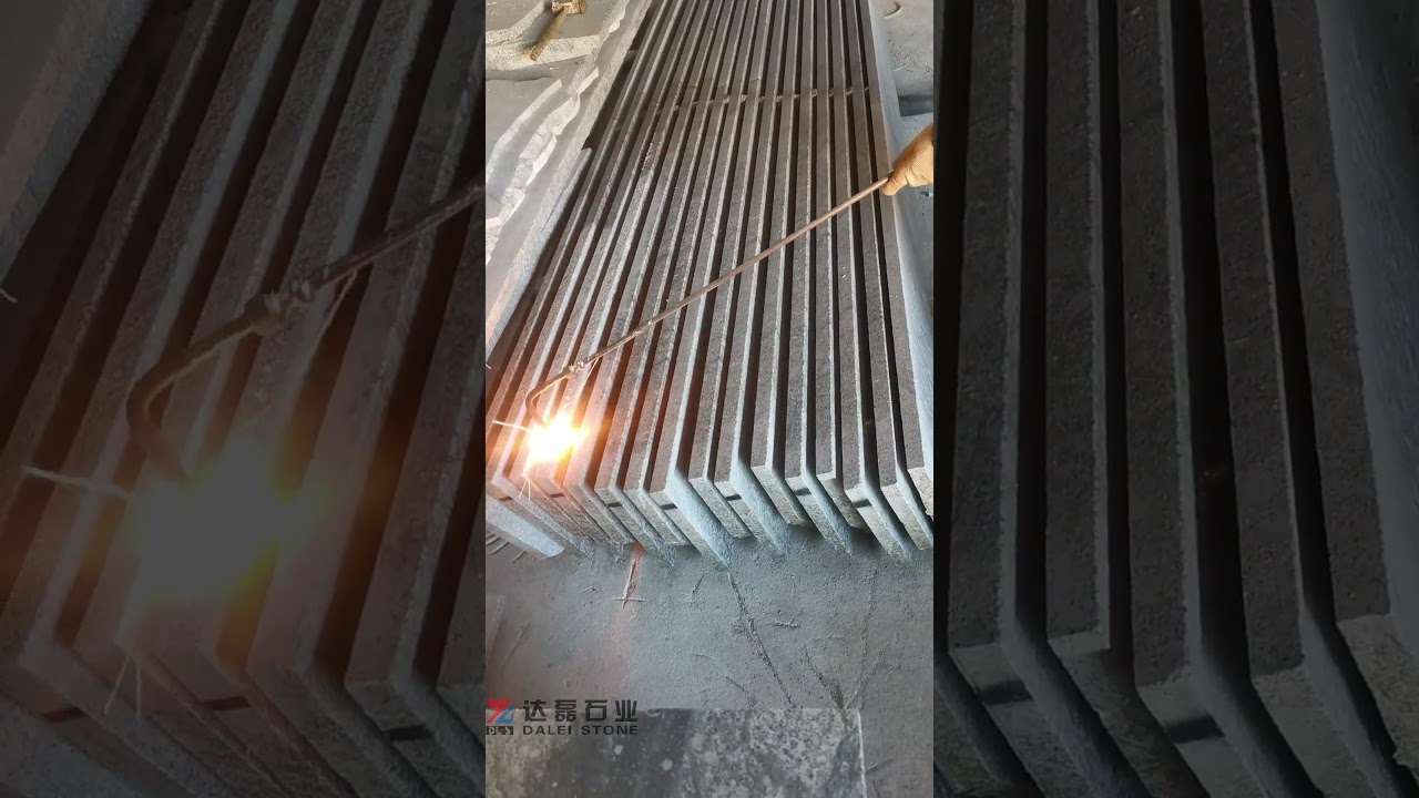 How to Finish Flamed Surface Granite Slab?