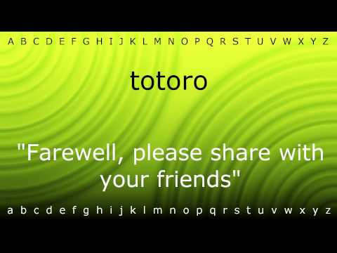 Here I will teach you how to pronounce 'totoro' with Zira.mp4