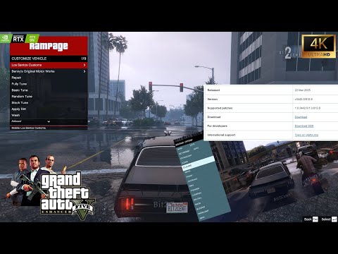 GTA5 Enhanced [4K]: Installation of ScriptHookV Tutorial & Rampage 🔥Trainer | Ultimate Modding Guide