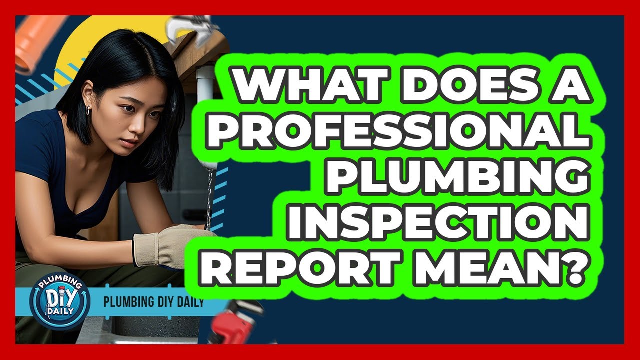 What Does A Professional Plumbing Inspection Report Mean?