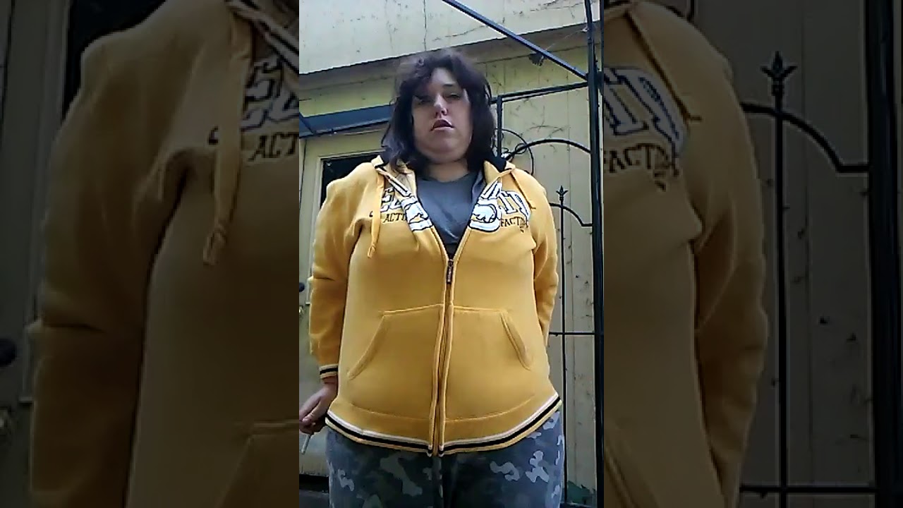 Smoking plus size girl