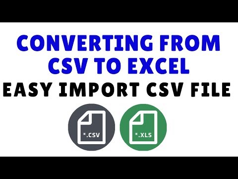 how to convert from csv to excel worksheet | import csv file into excel