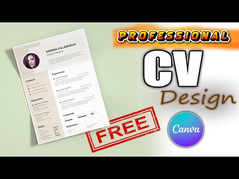 How to Create a Professional Resume and CV in Canva – Easy Step-by-Step Tutorial