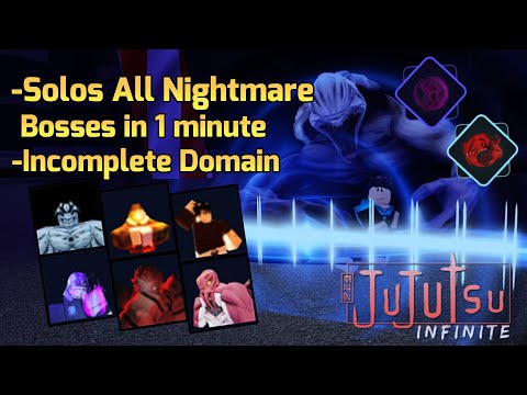 Curse Queen + Ratio PVE Build VS All Nightmare Bosses | Jujutsu Infinite