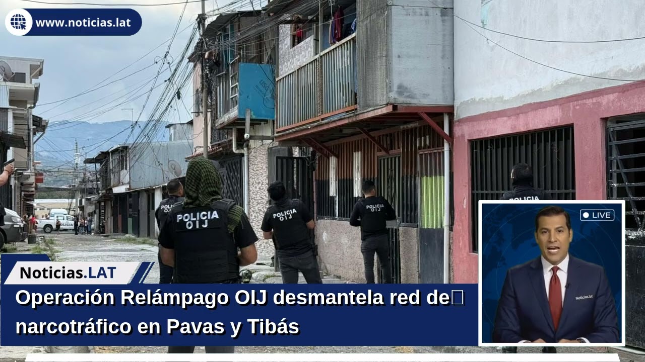 Operación Relámpago: OIJ desmantela red de narcotráfico en Pavas y Tibás