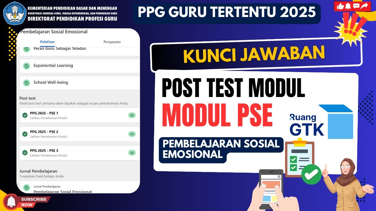 MUST KNOW! Complete Answer Key for the 2025 In-Service PPG PSE Module Post-Test