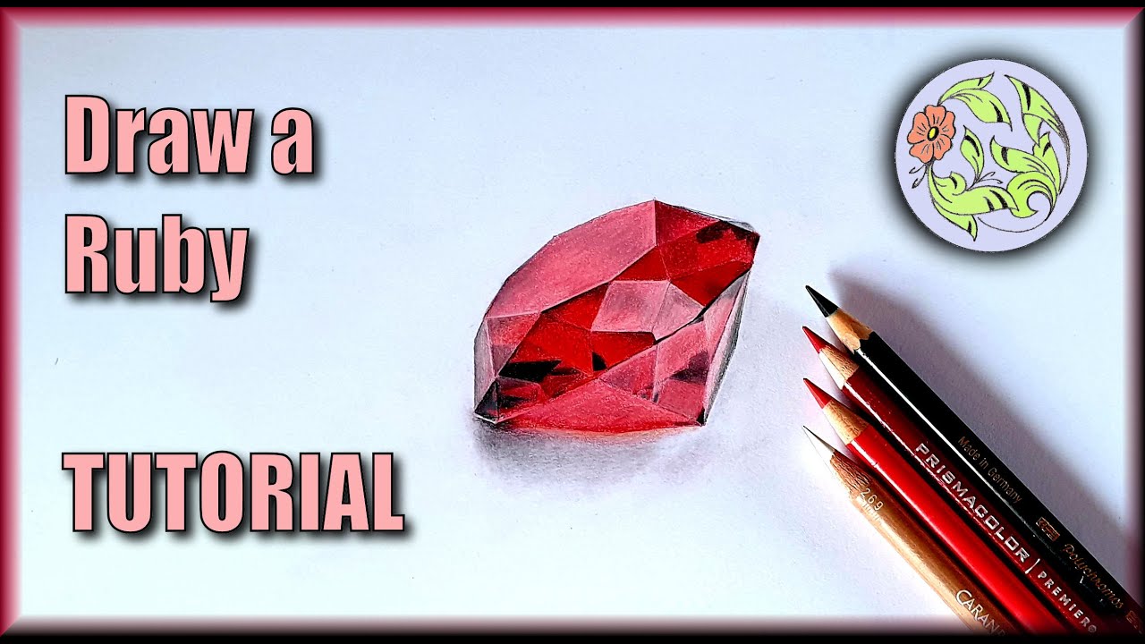 Draw a Gemstone (Ruby) - Drawing Tutorial