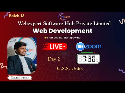 Web Development Course CSS Day 2 |CSS Units Full Tutorial in Hindi