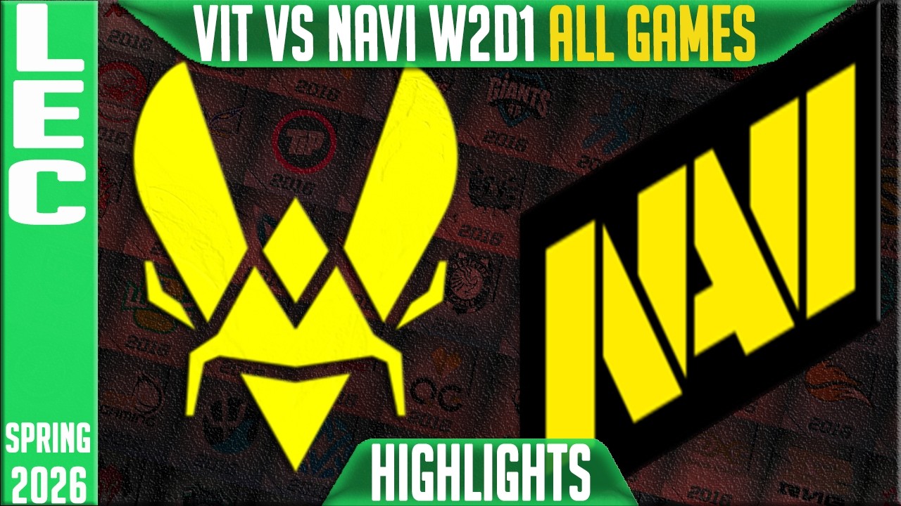 VIT vs NAVI Highlights ALL GAMES | LEC Spring 2026 W2D1 | Team Vitality vs Natus Vincere